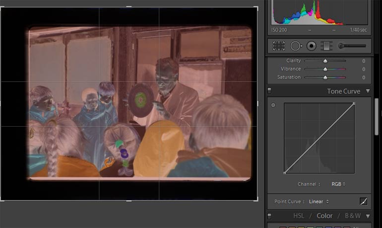 How to process scanned colour negatives